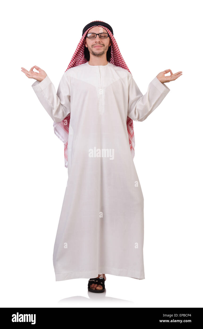 Young arab man in traditional Cut Out Stock Images & Pictures - Alamy