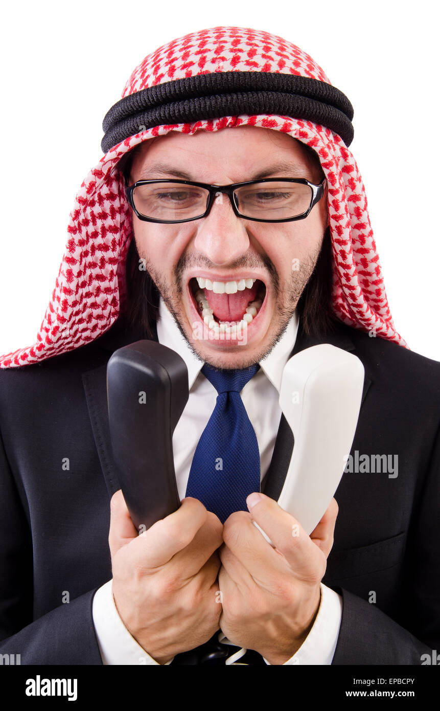 Arab man in diversity concept Stock Photo - Alamy