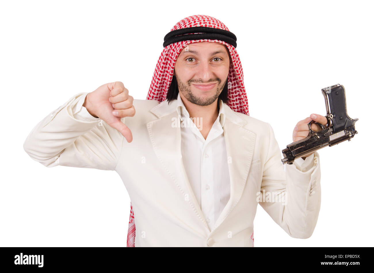 Arab man in diversity concept Stock Photo - Alamy