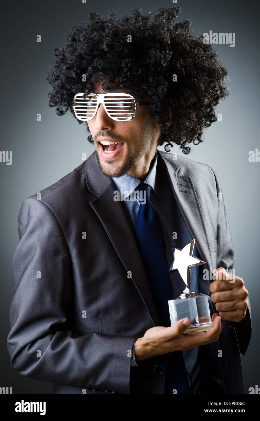Man getting his star award Stock Photo - Alamy