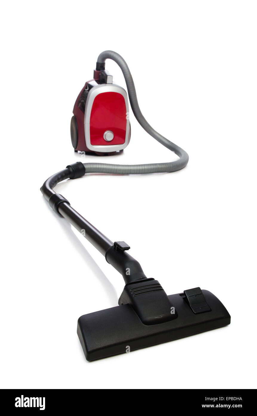 Vacuum cleaner isolated on the white background Stock Photo - Alamy