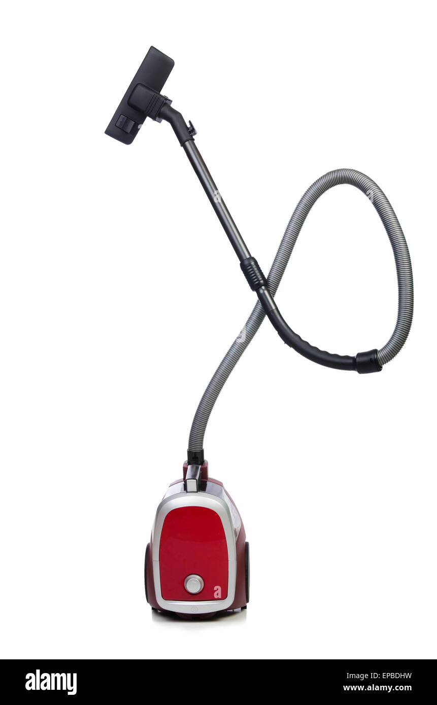 Vacuum cleaner isolated on the white background Stock Photo - Alamy