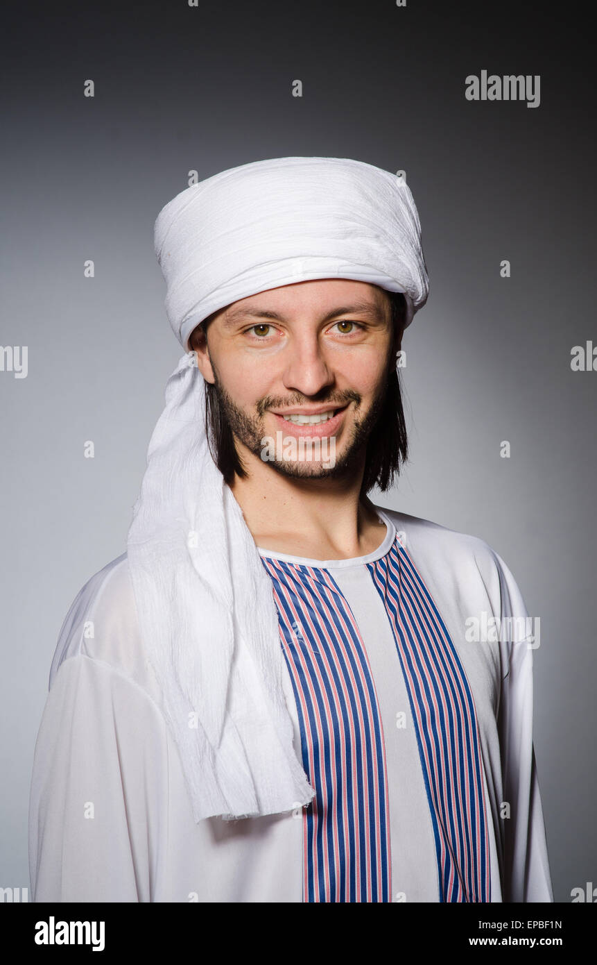 Arab man in diversity concept Stock Photo - Alamy