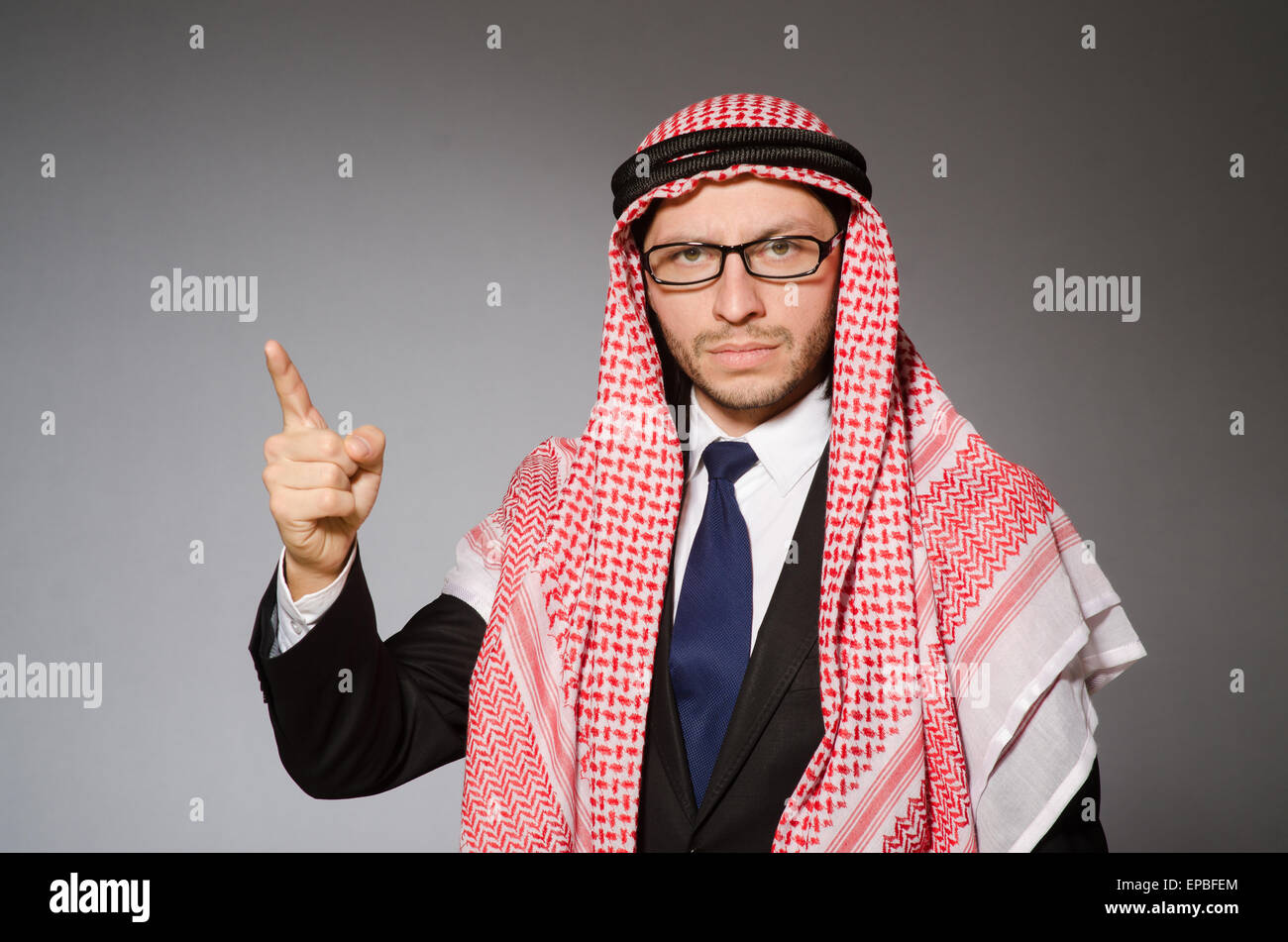 Arab man in diversity concept Stock Photo - Alamy