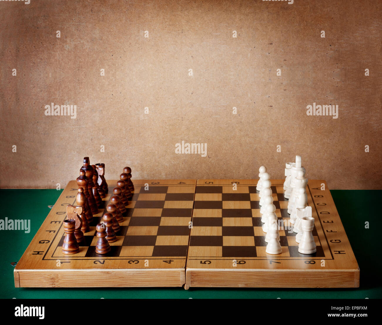 Wooden chess board hi-res stock photography and images - Alamy