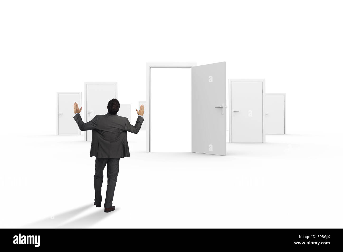 Posing with open arms Cut Out Stock Images & Pictures - Alamy