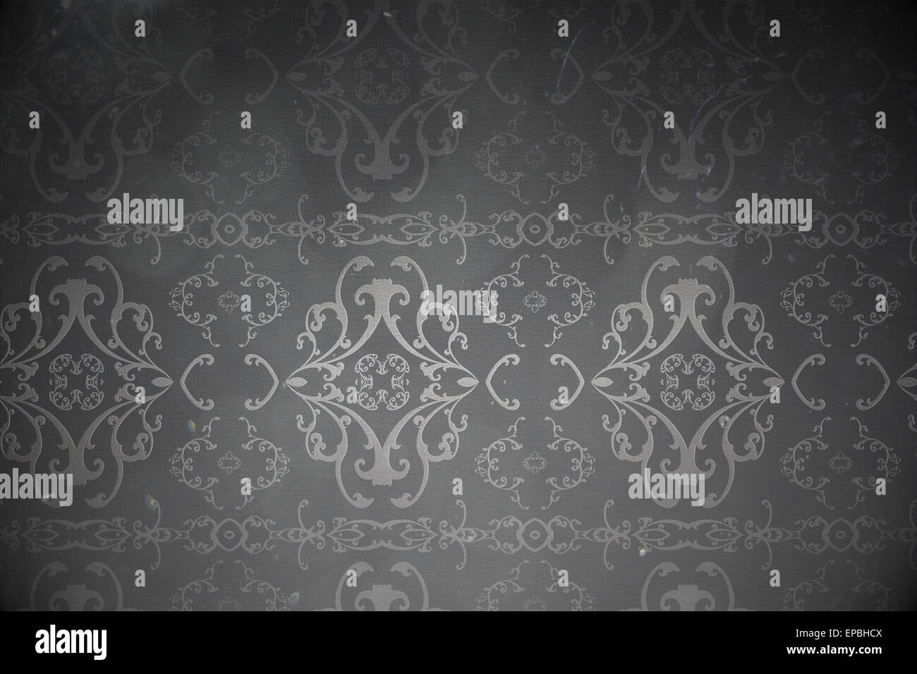 Elegant patterned wallpaper in grey Stock Photo - Alamy