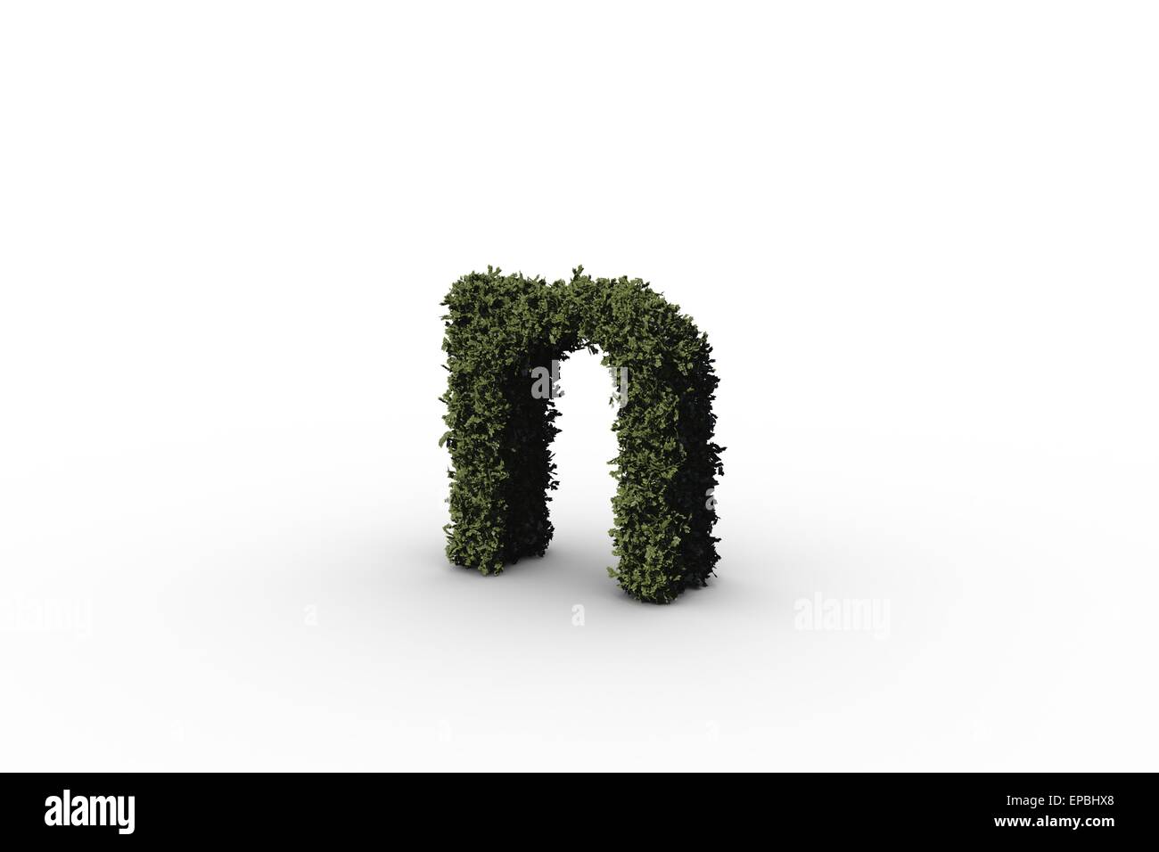 Lower case letter n made of leaves Stock Photo - Alamy