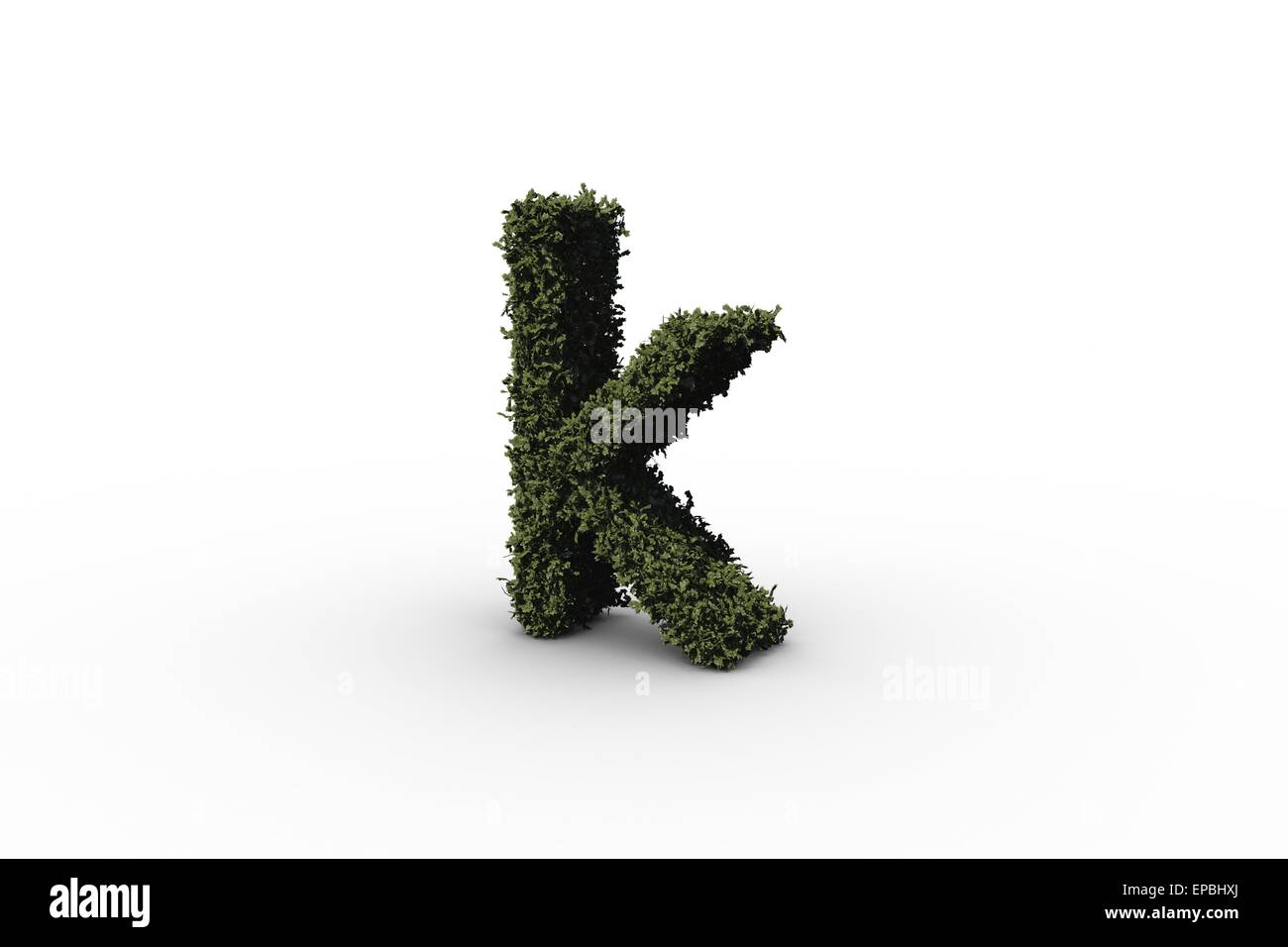 Lower case letter k made of leaves Stock Photo - Alamy