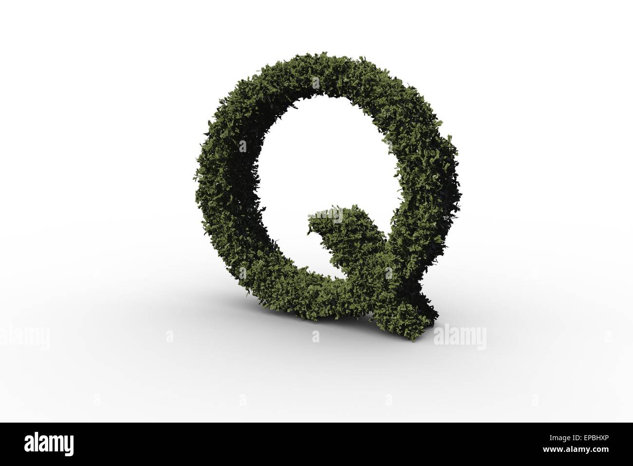 Capital letter q made of leaves Stock Photo - Alamy