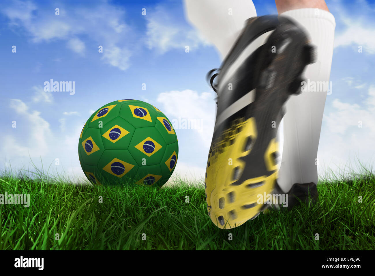 Football boot kicking hi-res stock photography and images - Alamy