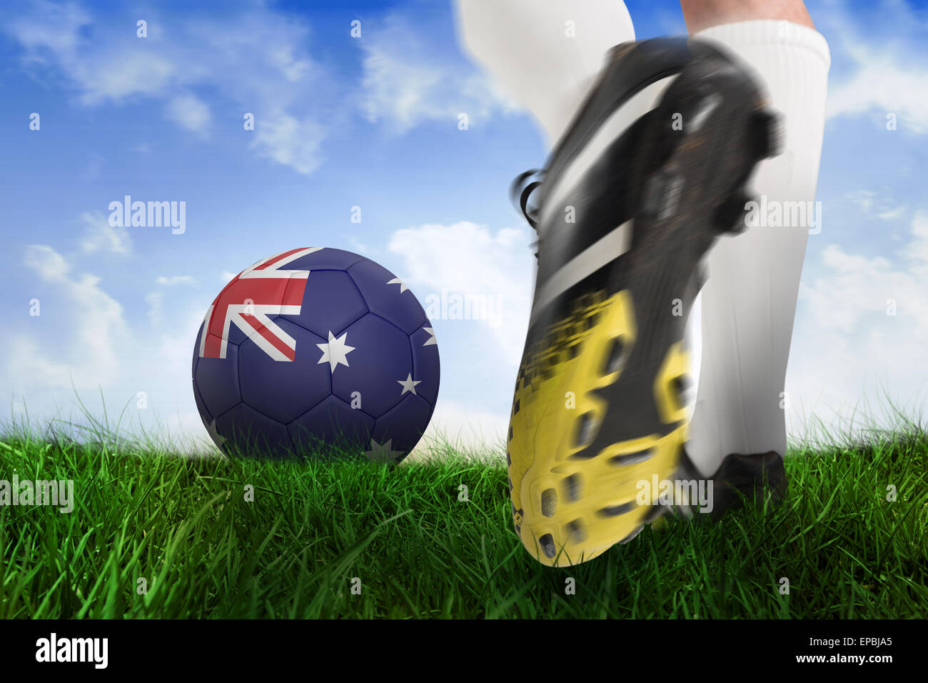 Football boot kicking hi-res stock photography and images - Alamy