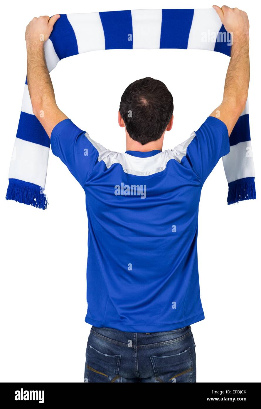 Football scarf blue white hi-res stock photography and images - Alamy