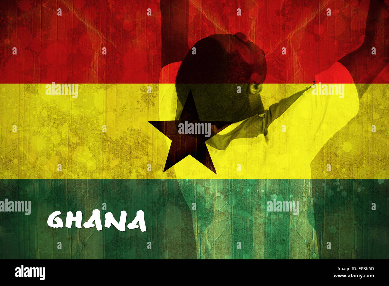 Excited handsome football fan cheering Stock Photo - Alamy