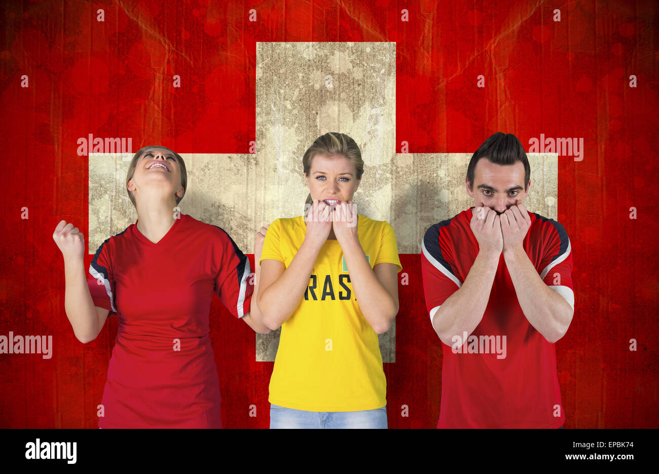 Various football fans Stock Photo - Alamy