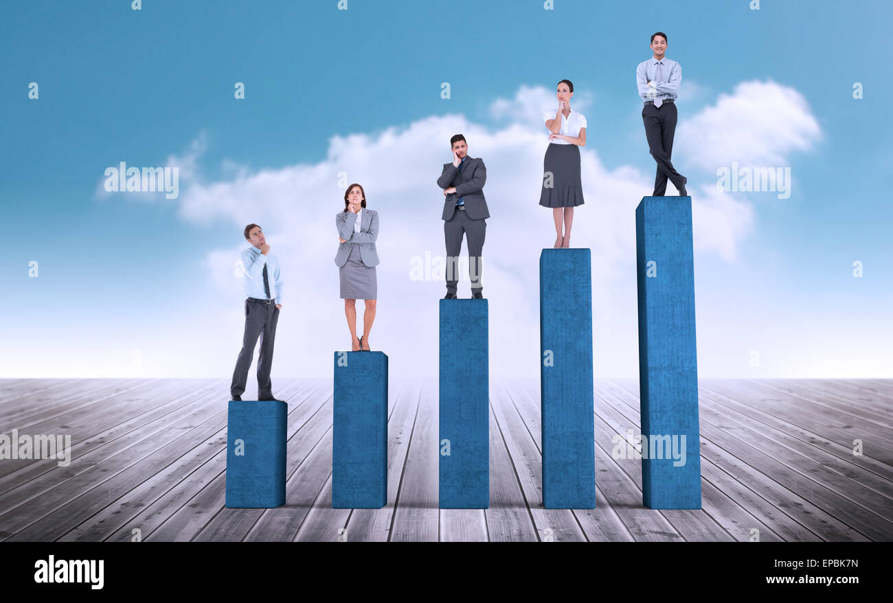 Composite image of business people standing Stock Photo - Alamy