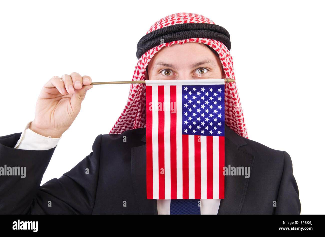 Arab man in diversity concept Stock Photo - Alamy