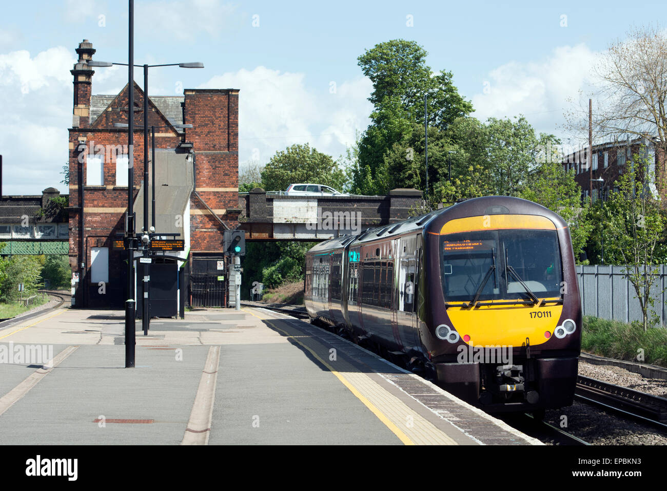 CrossCountry class 170 diesel train at Water Orton station ...