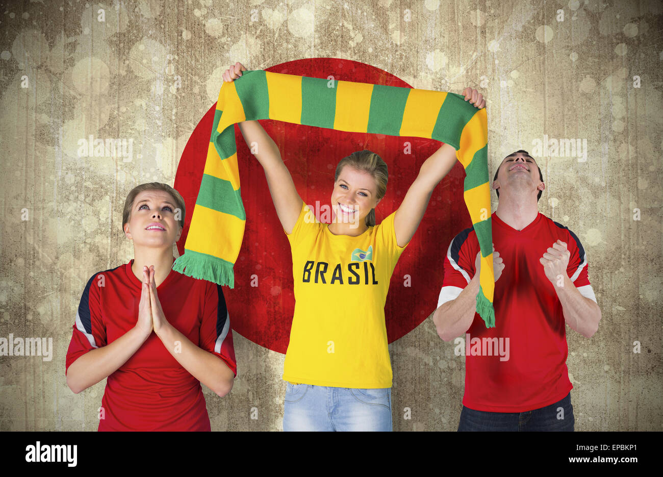 Various football fans Stock Photo - Alamy