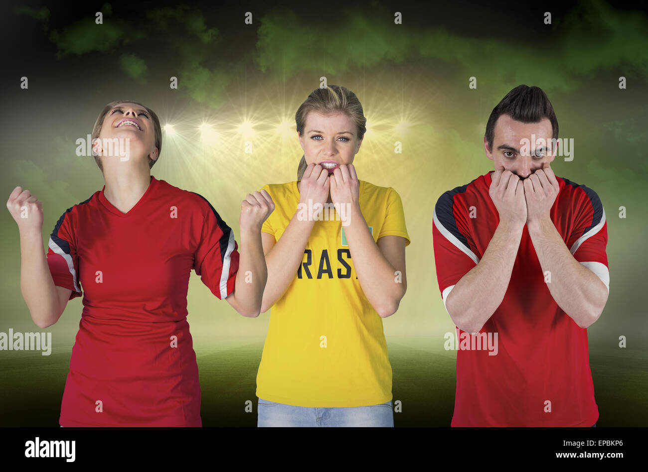 Various football fans Stock Photo - Alamy