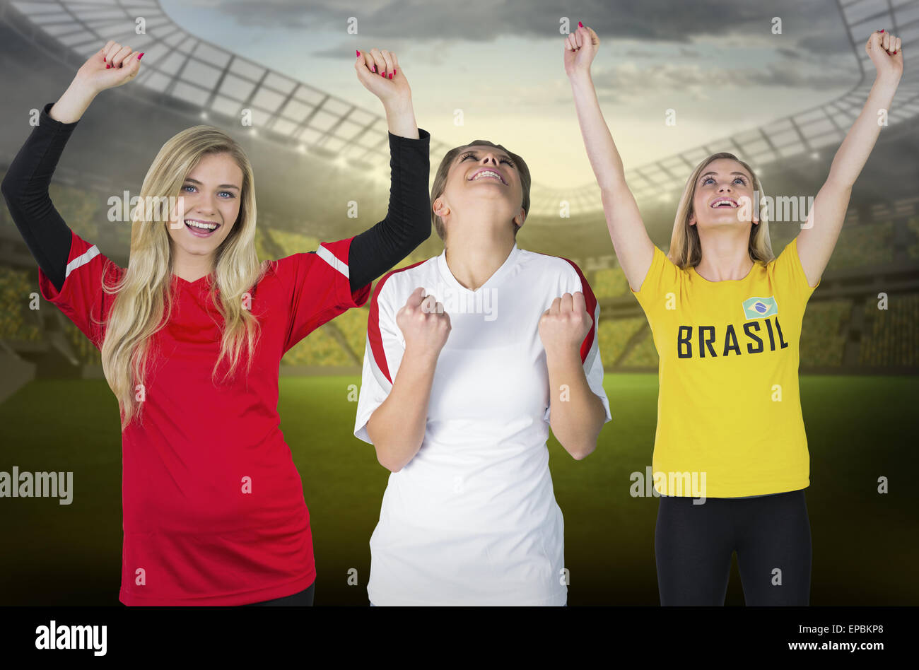 Various football fans Stock Photo - Alamy