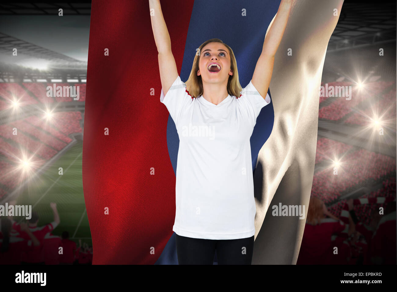 Fan flag banner crowd football hi-res stock photography and images - Alamy