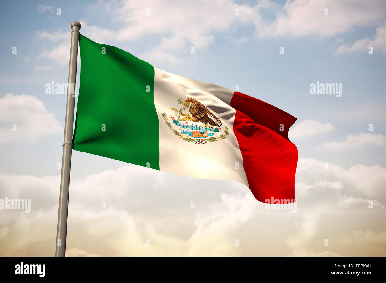 Mexico national flag Stock Photo - Alamy