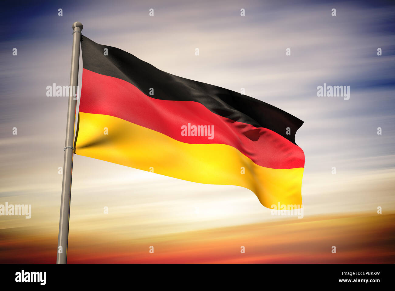Germany national flag Stock Photo - Alamy