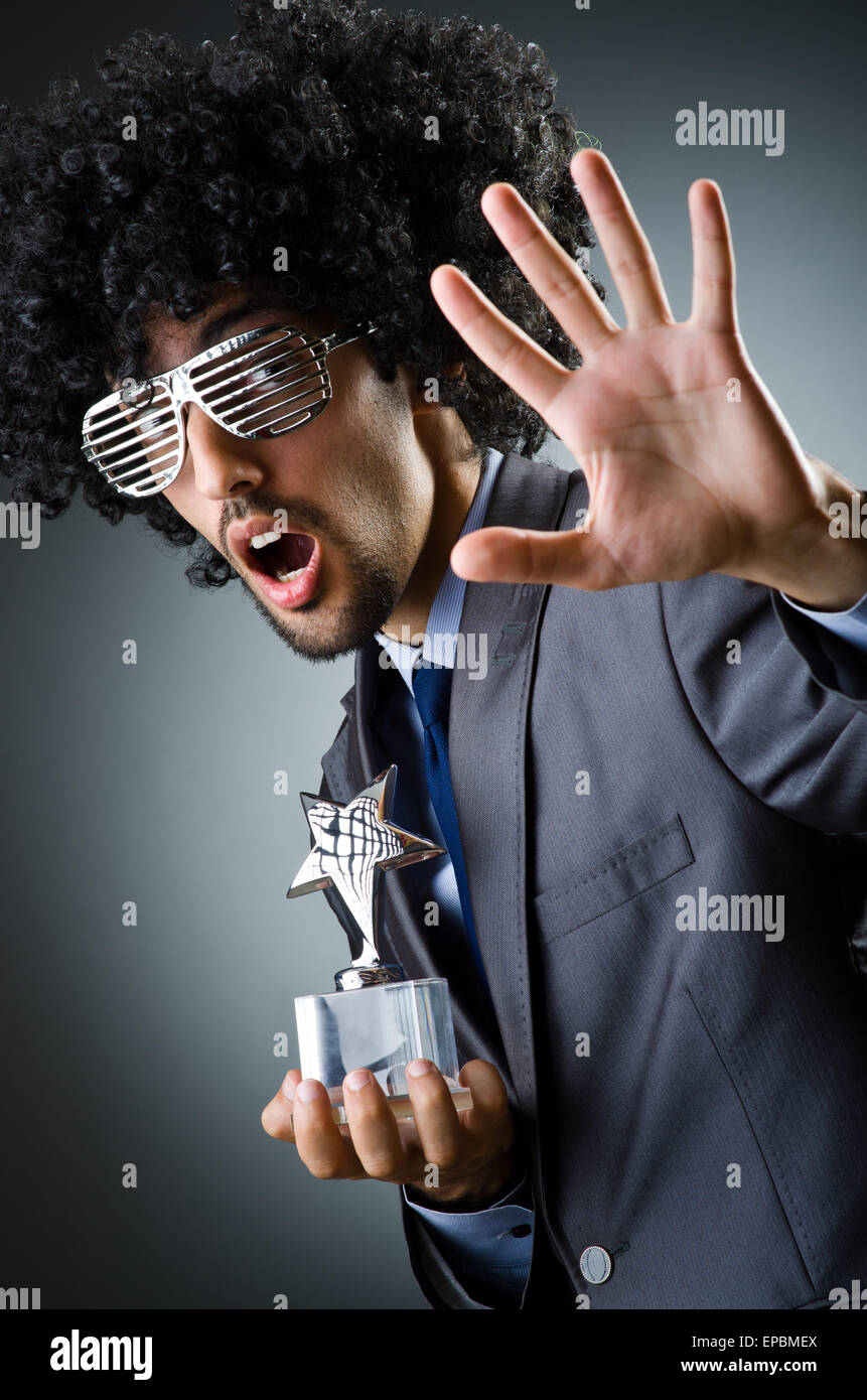 Man getting his star award Stock Photo - Alamy