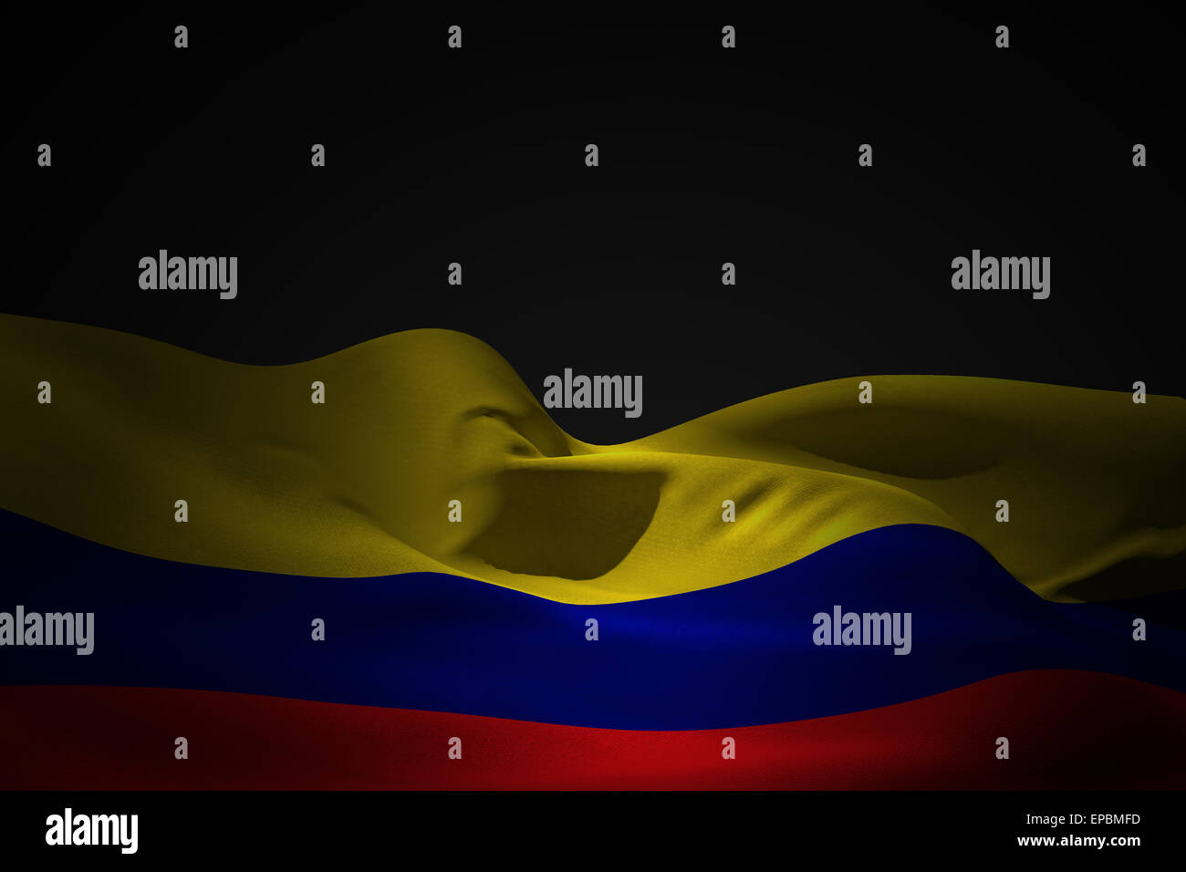 Colombia flag waving Stock Photo - Alamy