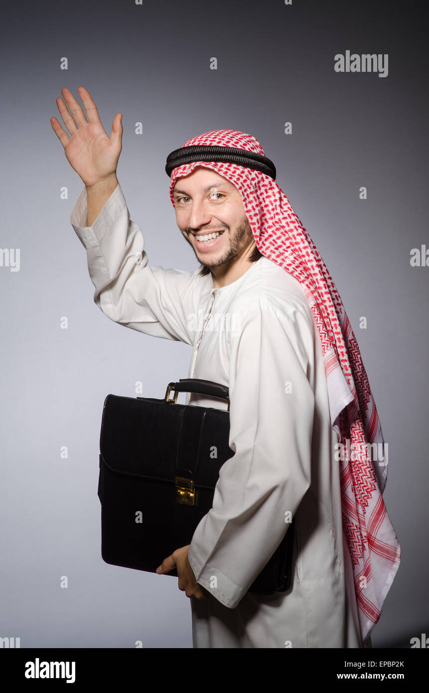 Arab man in diversity concept Stock Photo - Alamy
