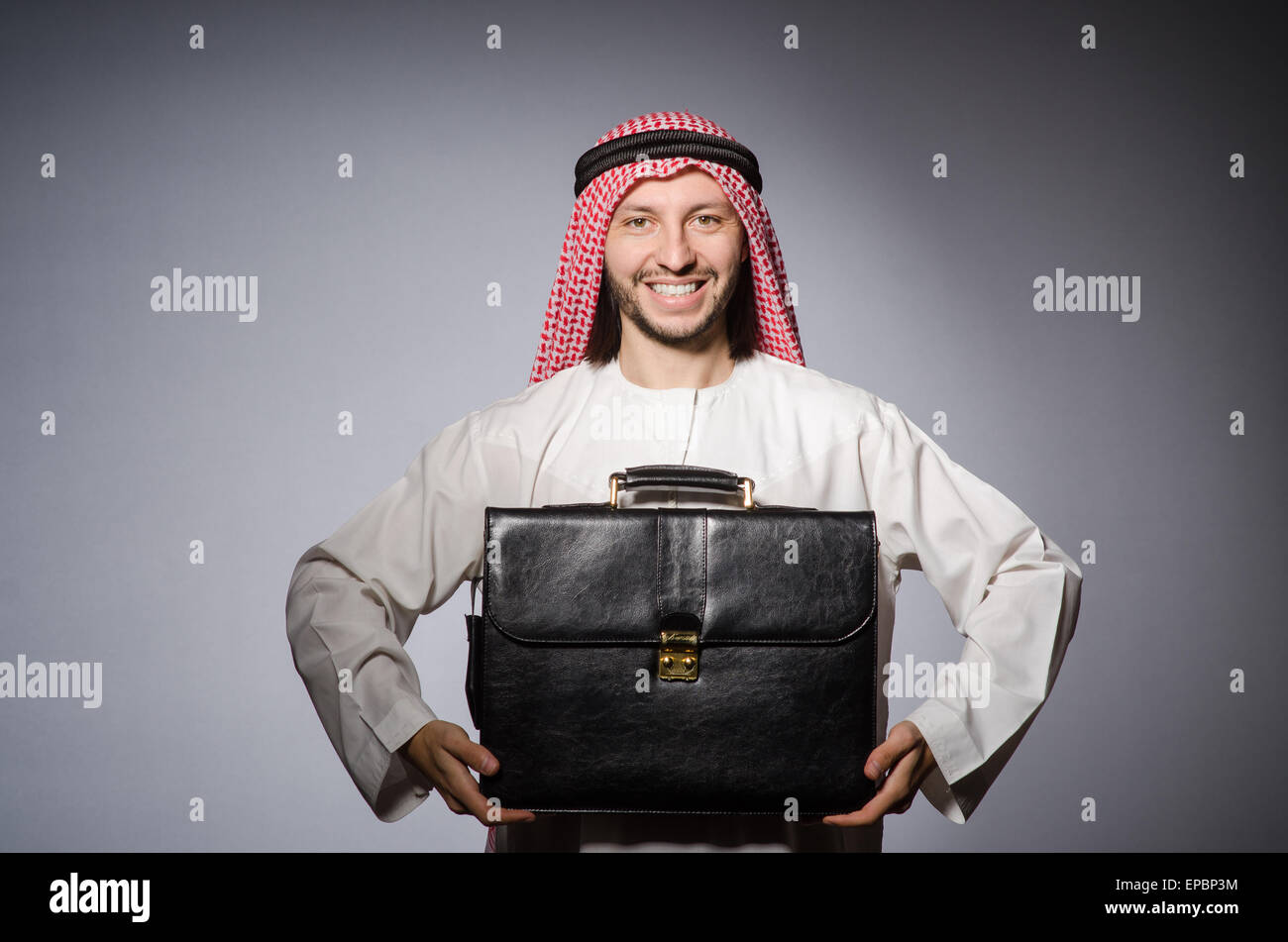 Arab man in diversity concept Stock Photo - Alamy