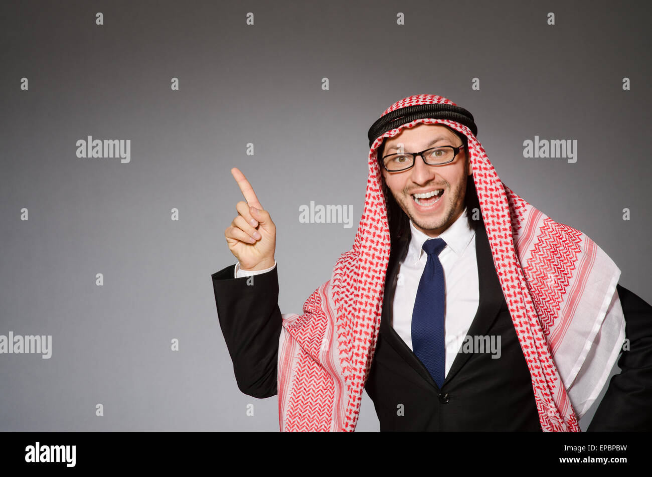 Arab man in diversity concept Stock Photo - Alamy