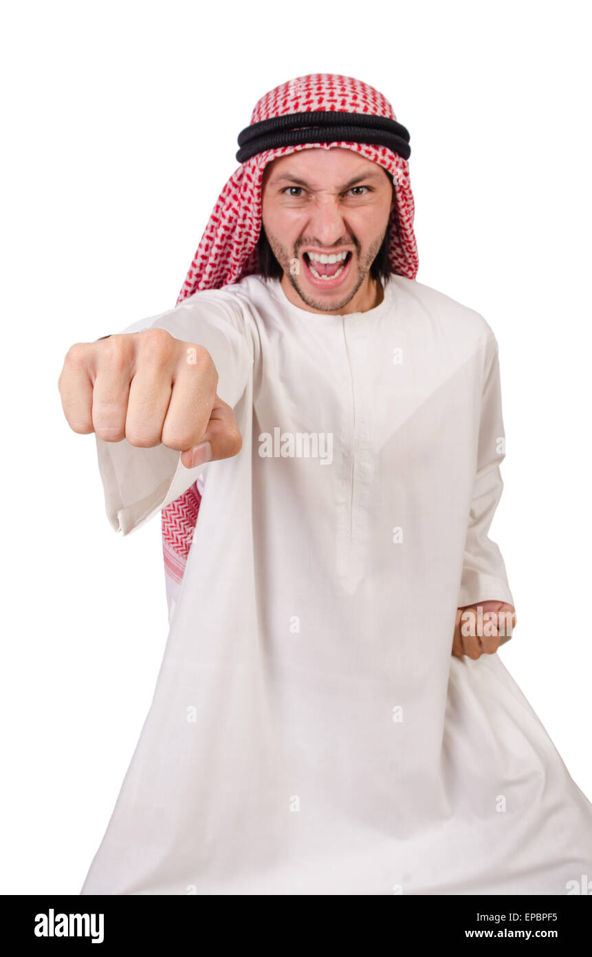 Arab man in diversity concept Stock Photo - Alamy