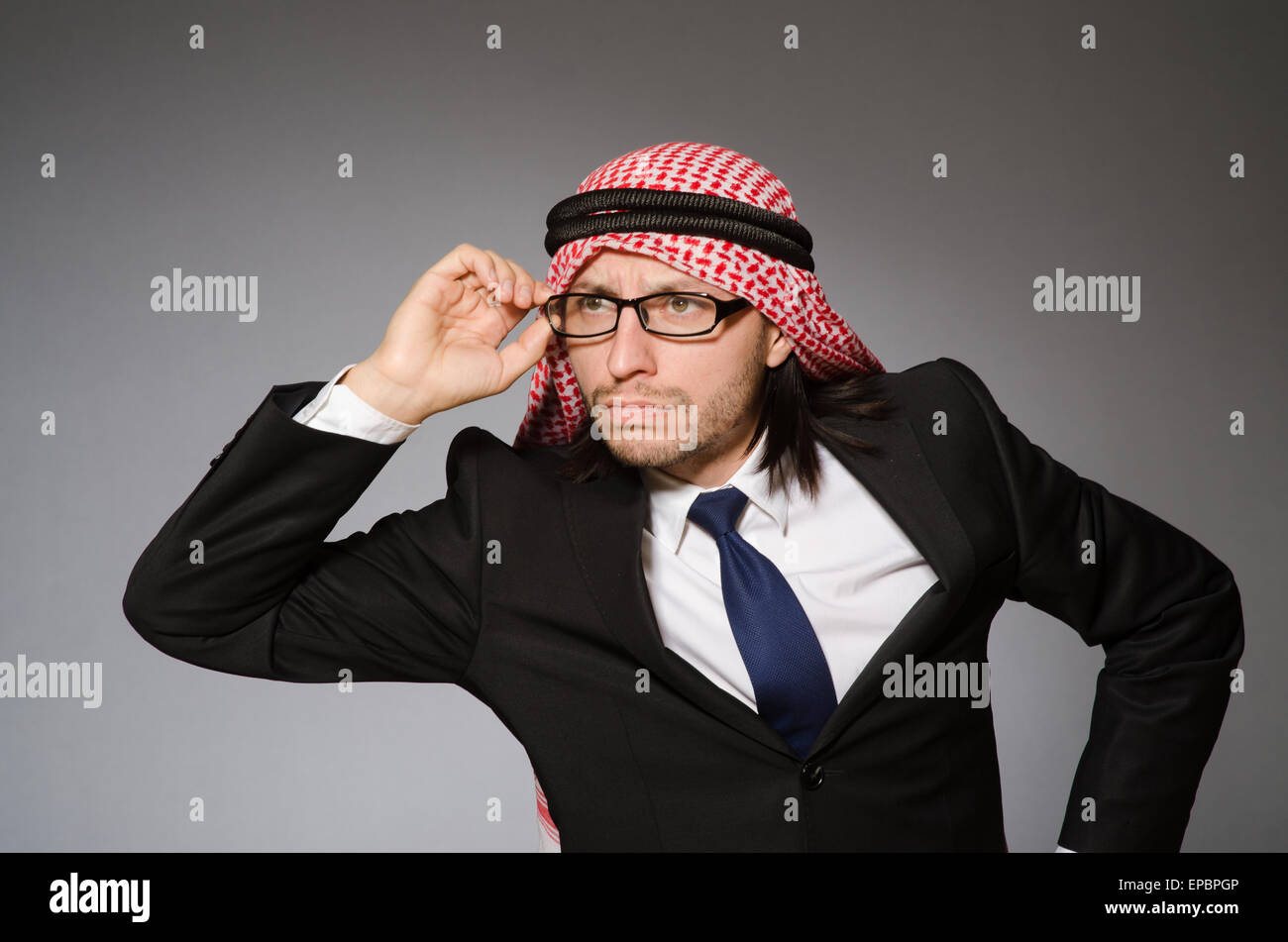 Arab man in diversity concept Stock Photo - Alamy