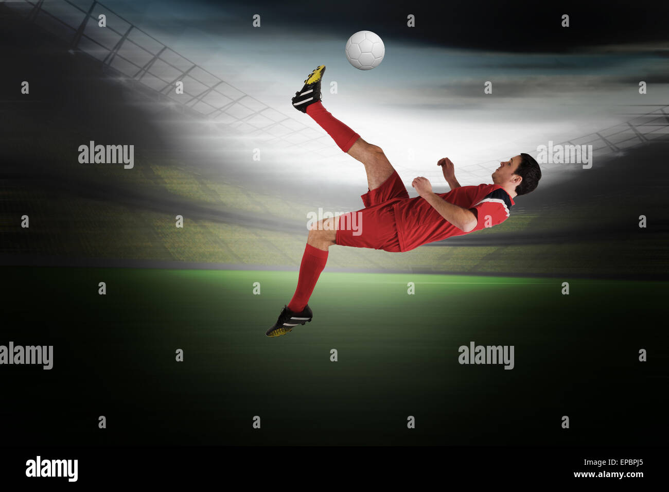 Red football sportswear hi-res stock photography and images - Alamy