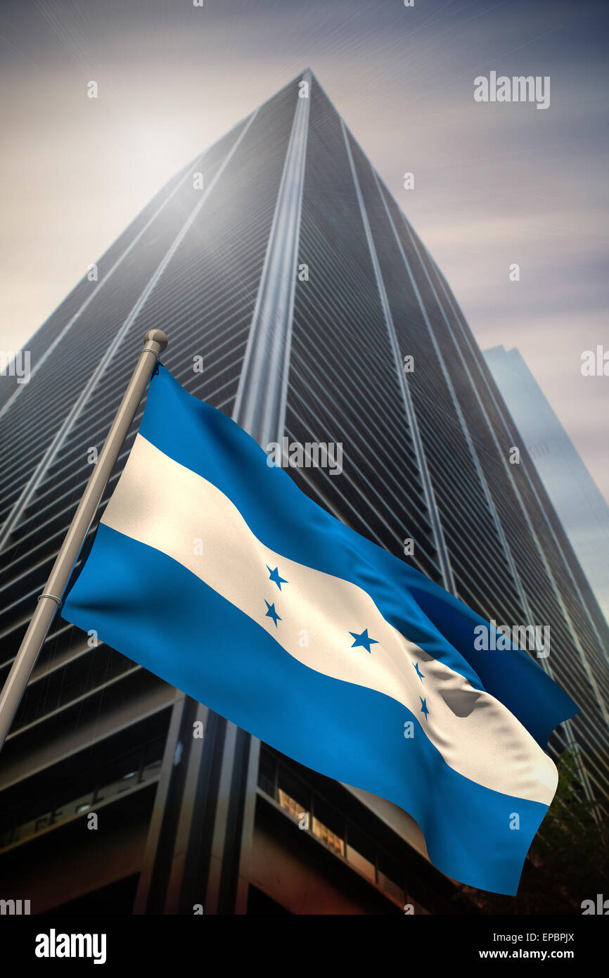 Honduras national flag Stock Photo - Alamy