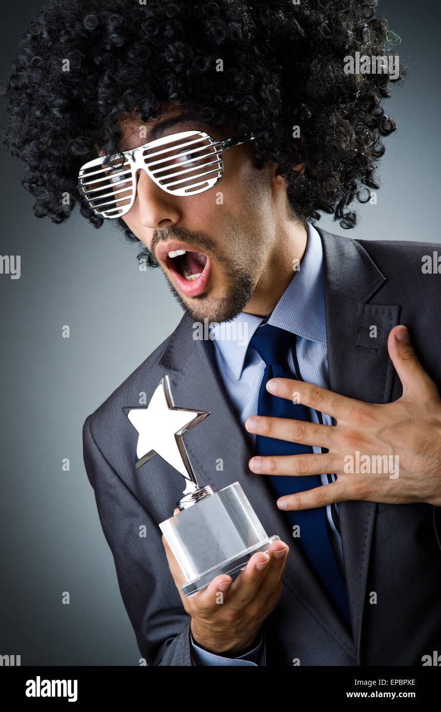 Man getting his star award Stock Photo - Alamy