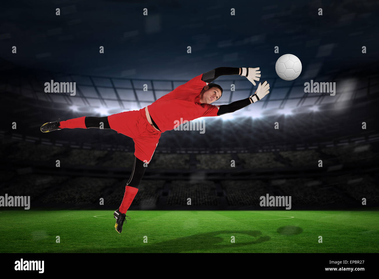 Goalkeeper stretching hi-res stock photography and images - Alamy