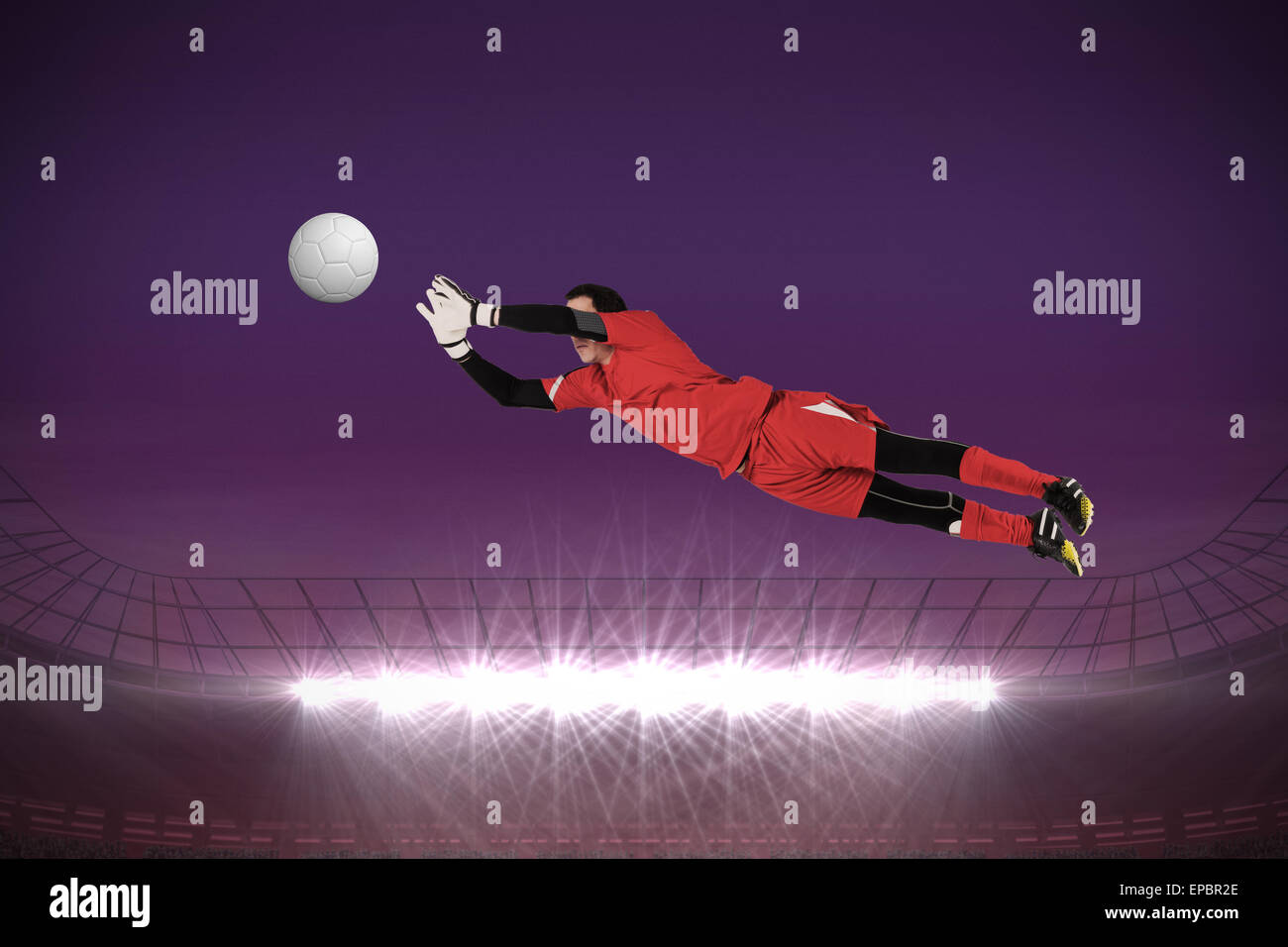 Goalkeeper stretching hi-res stock photography and images - Alamy