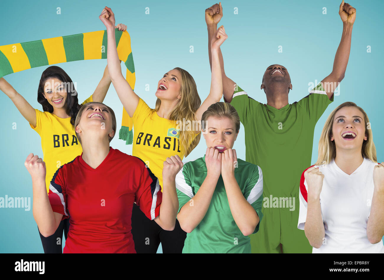 Nervous football fans hi-res stock photography and images - Alamy