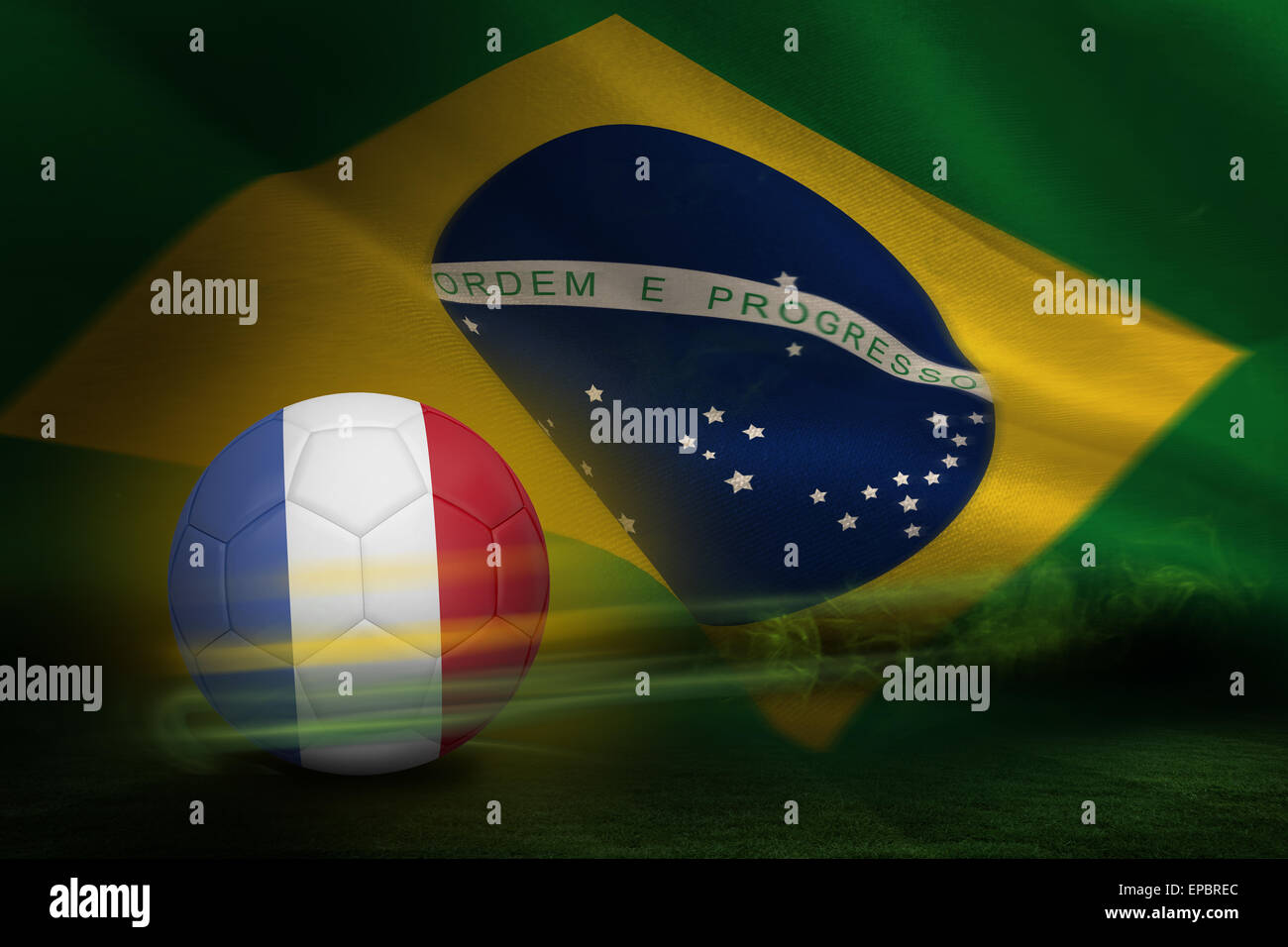 Football in france colours Stock Photo - Alamy