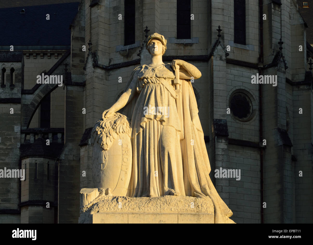 Monument Mort Pau Stock Photo - Alamy