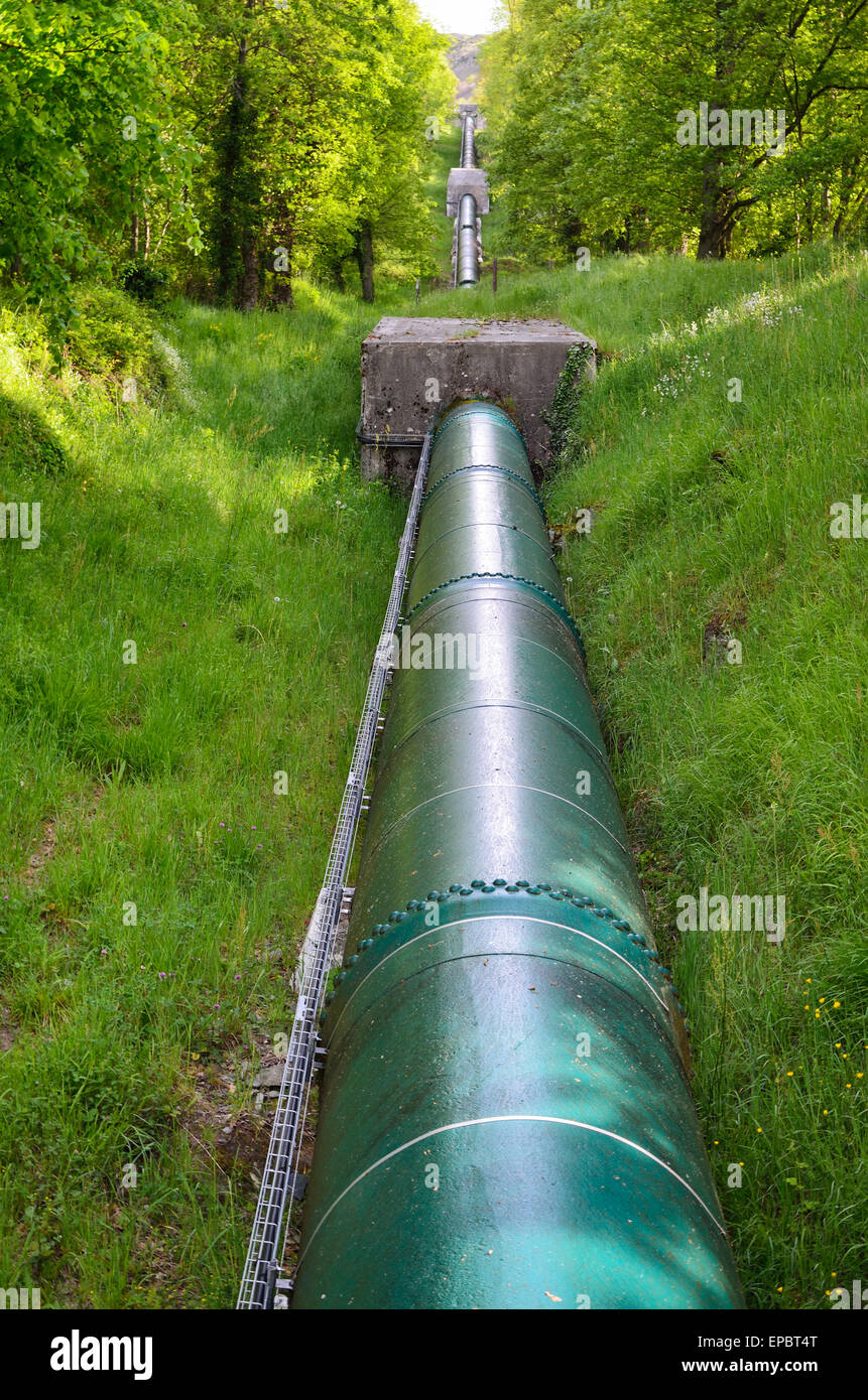 Mountain slope pipeline tube hi-res stock photography and images - Alamy