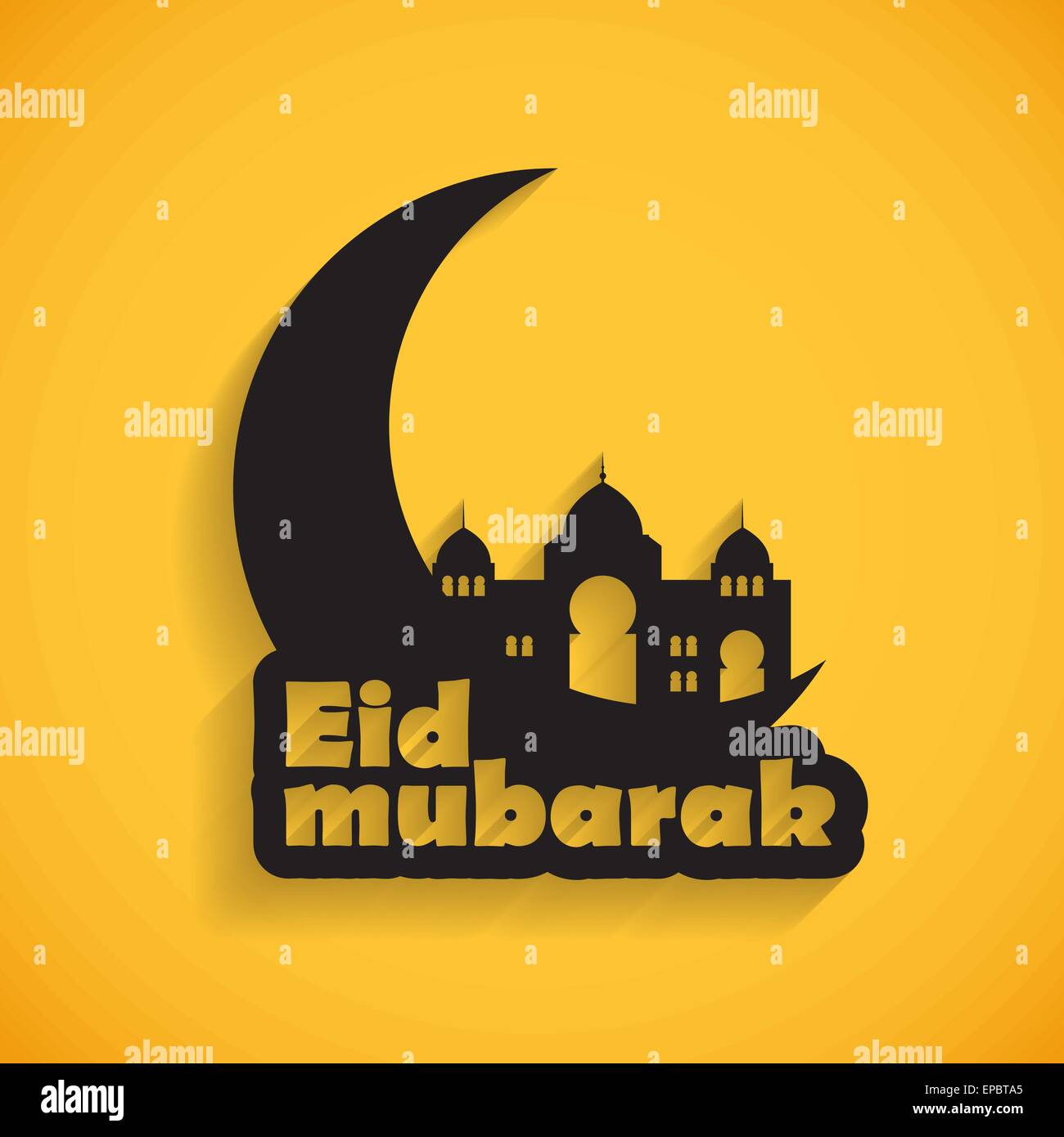 Background for Muslim Community Festival Vector Illustration Stock ...