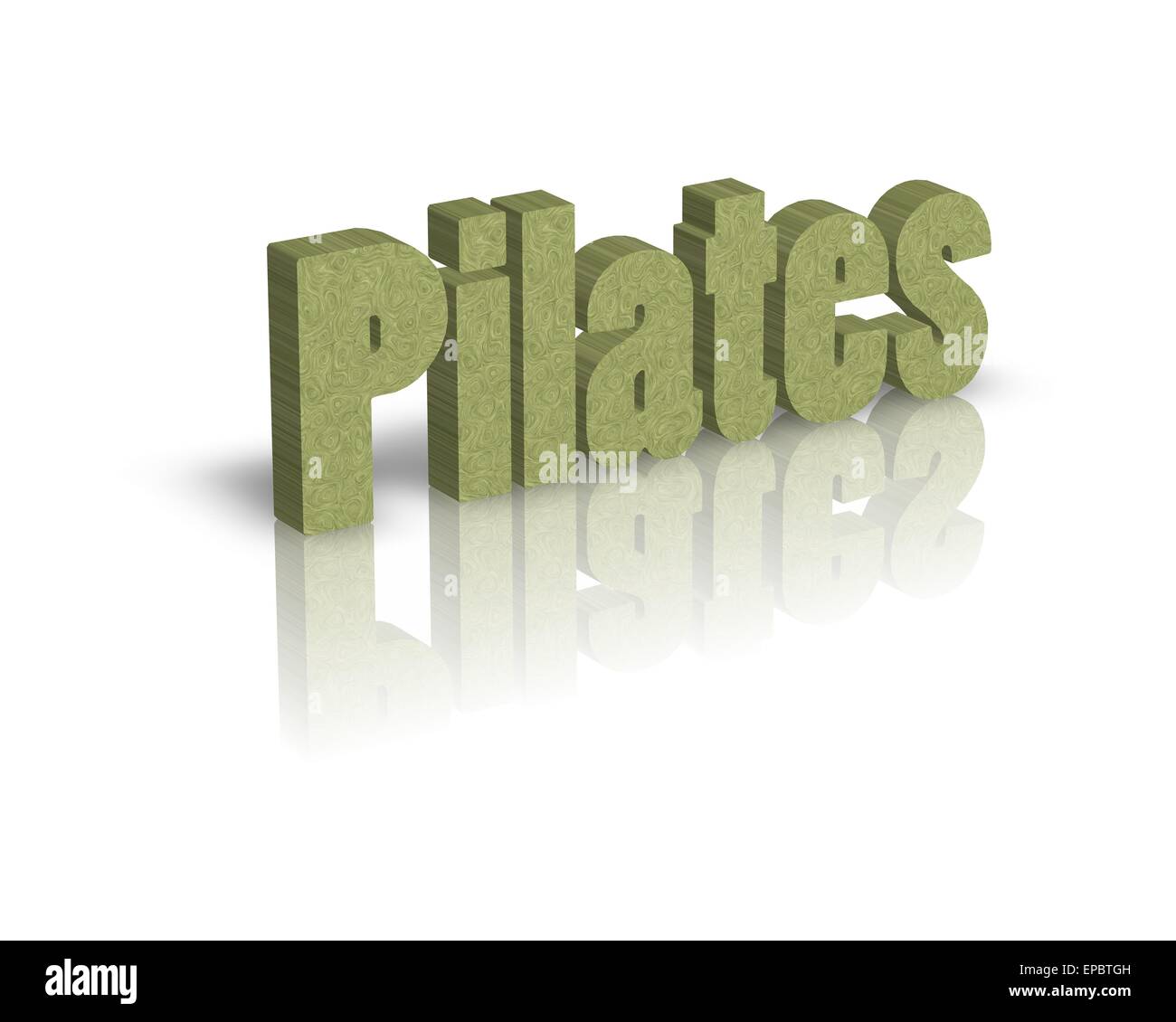 Pilates word Cut Out Stock Images & Pictures - Alamy