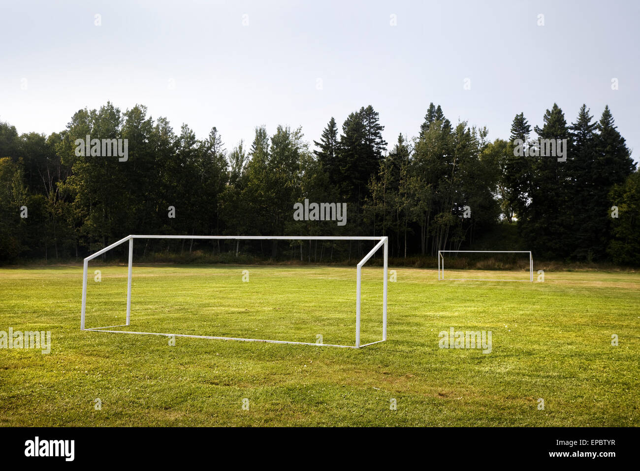 Empty Soccer Field Stock Photo - Alamy