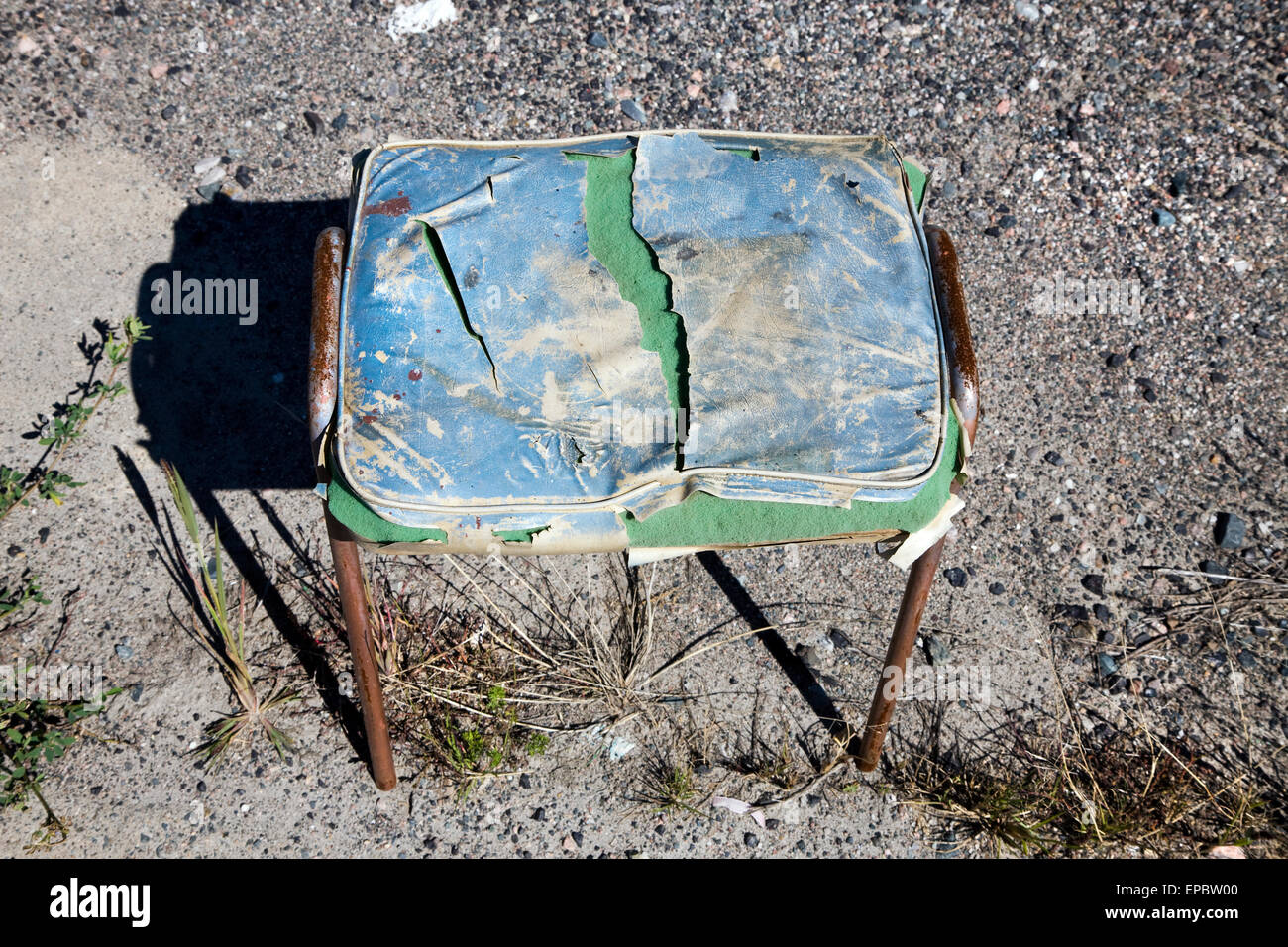 Old And Torn Stool Stock Photo - Alamy
