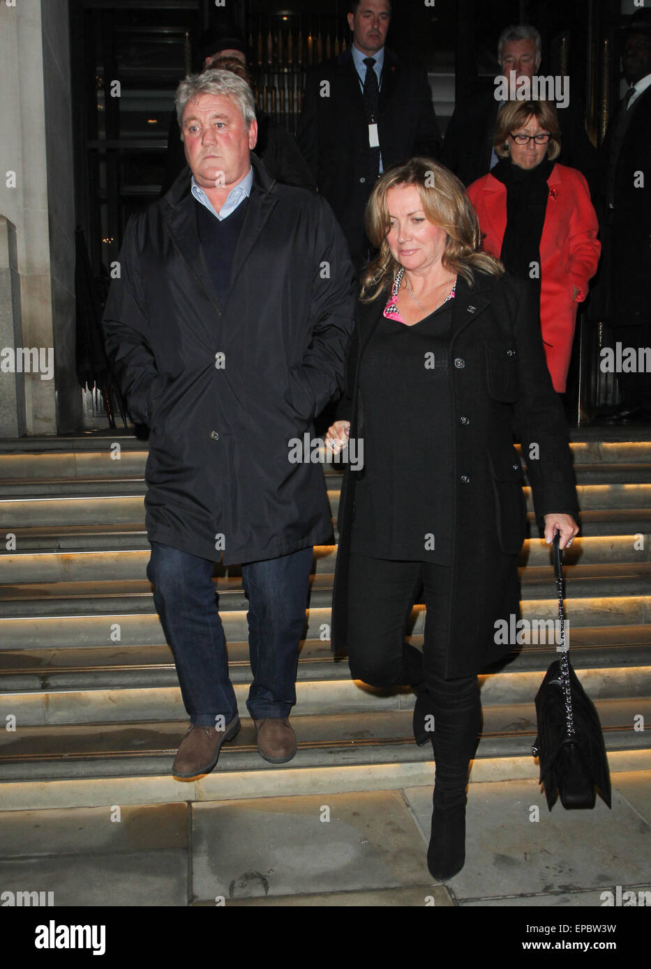 Celebrities leaving the Corinthia Hotel London to attend The Hunger ...