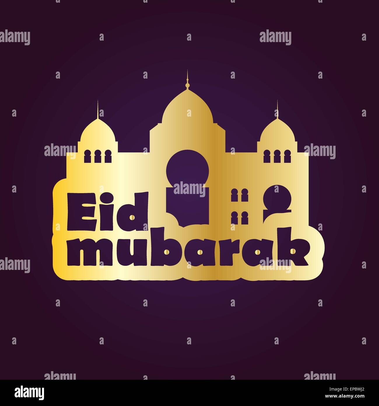 Background for Muslim Community Festival Vector Illustration Stock ...